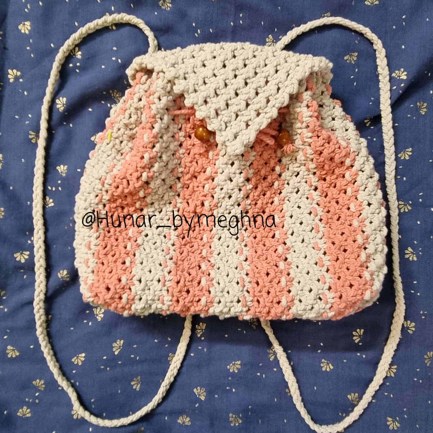 Macrame 2 in 1 bag (backpack + sling) – Hunar By Meghna