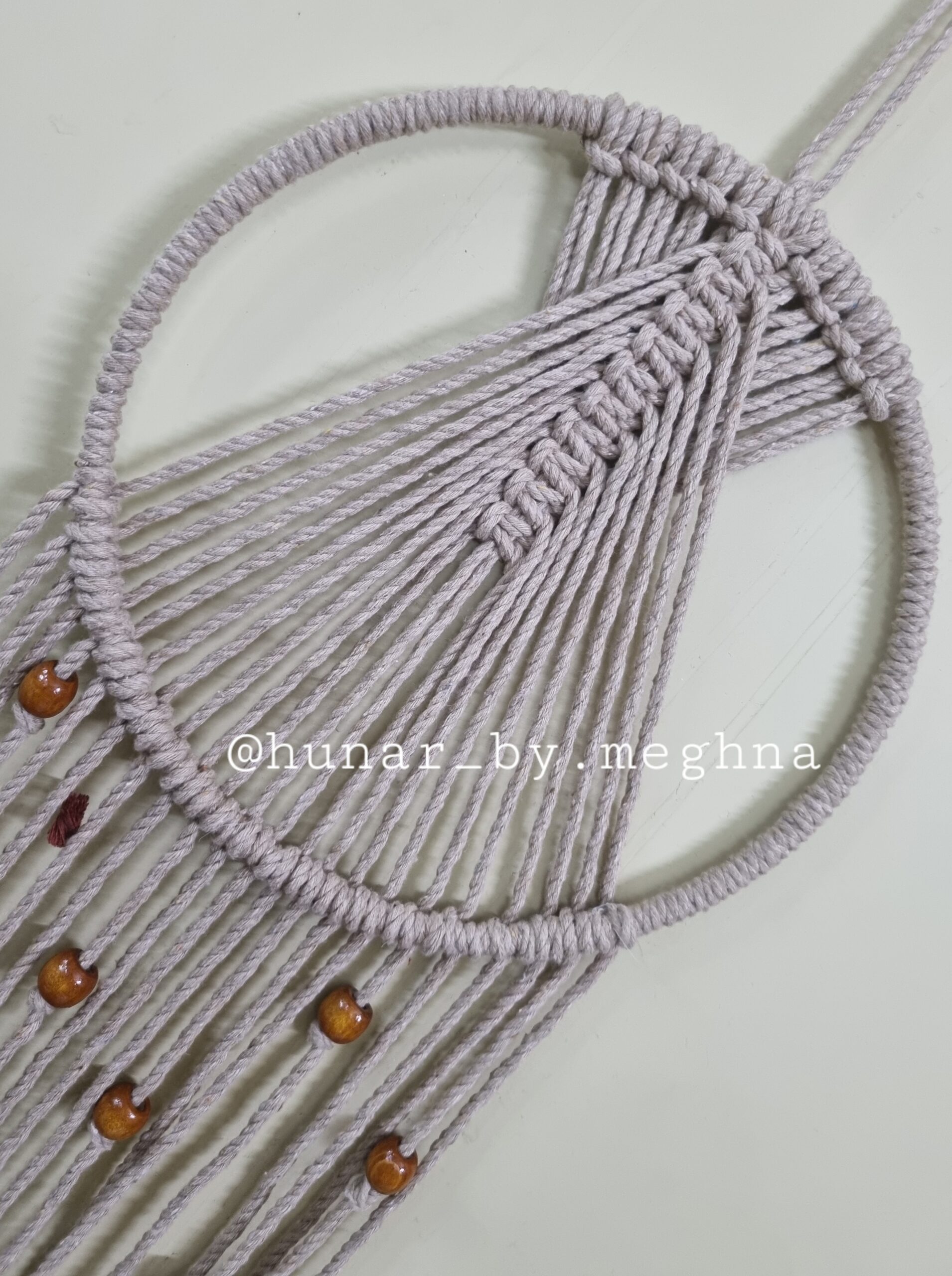 Geometric Macrame dreamcatcher - Hunar By Meghna