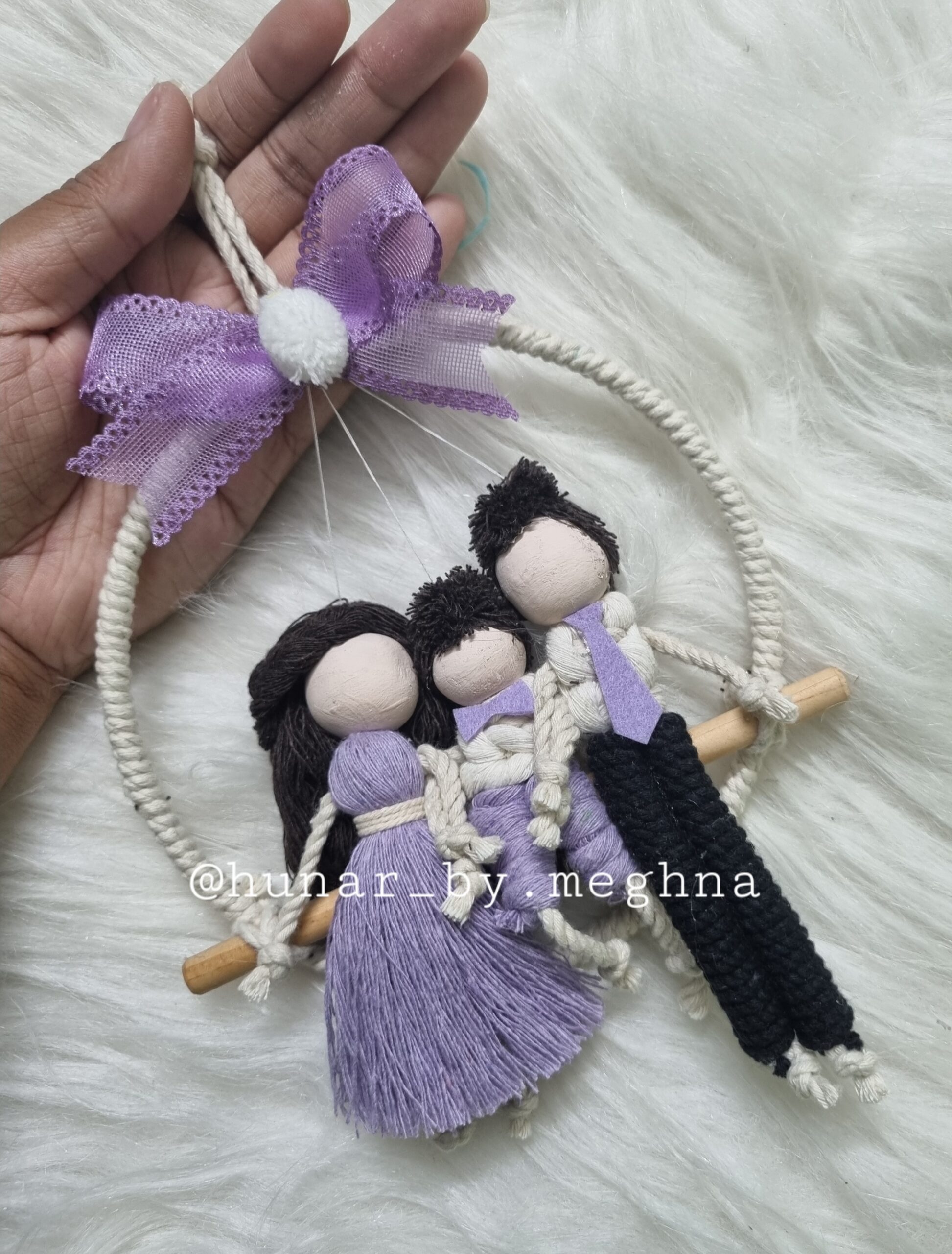 Macrame Doll family hanging - Hunar By Meghna