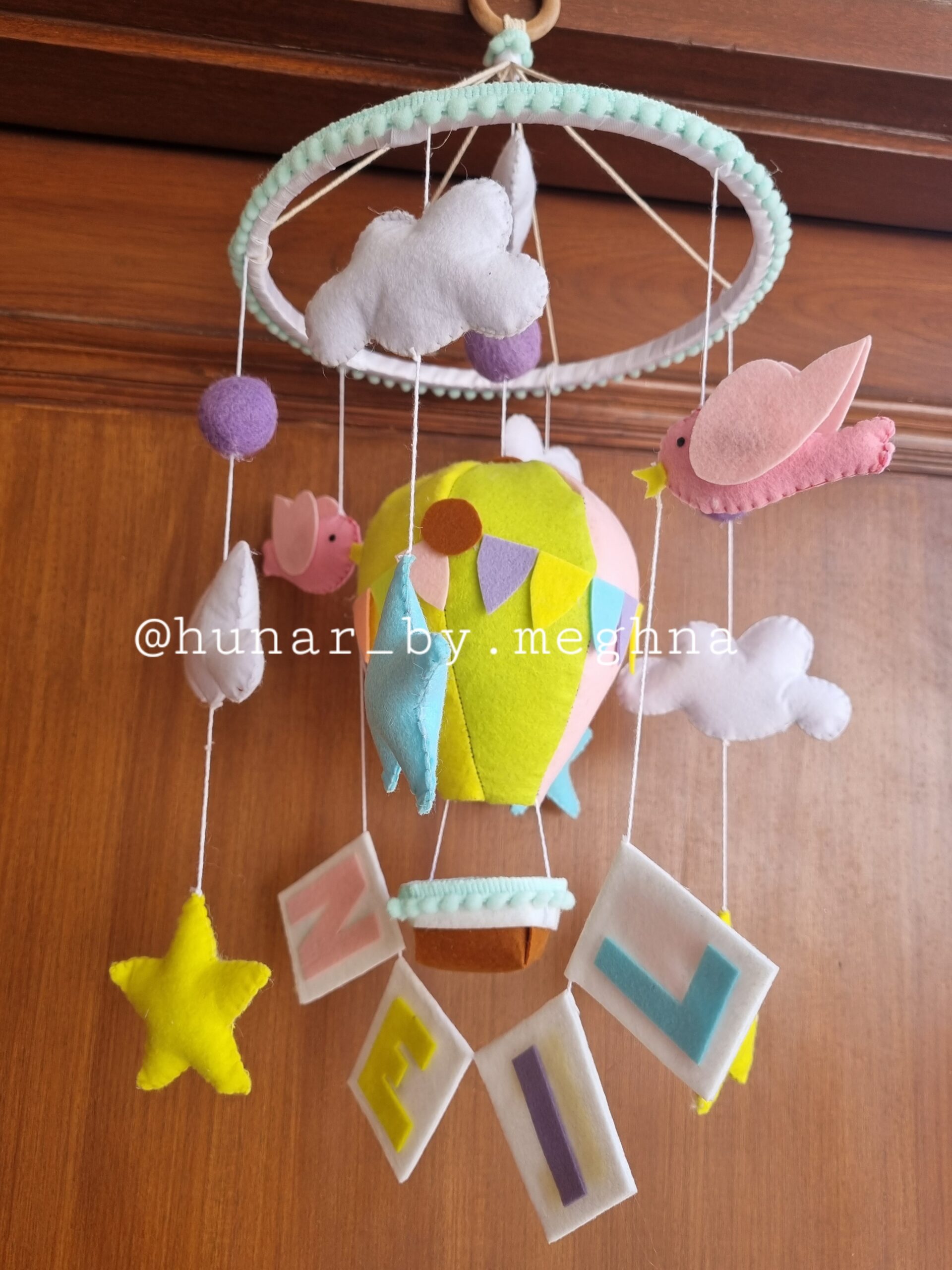 Chirpy birdie baby mobile – Hunar By Meghna