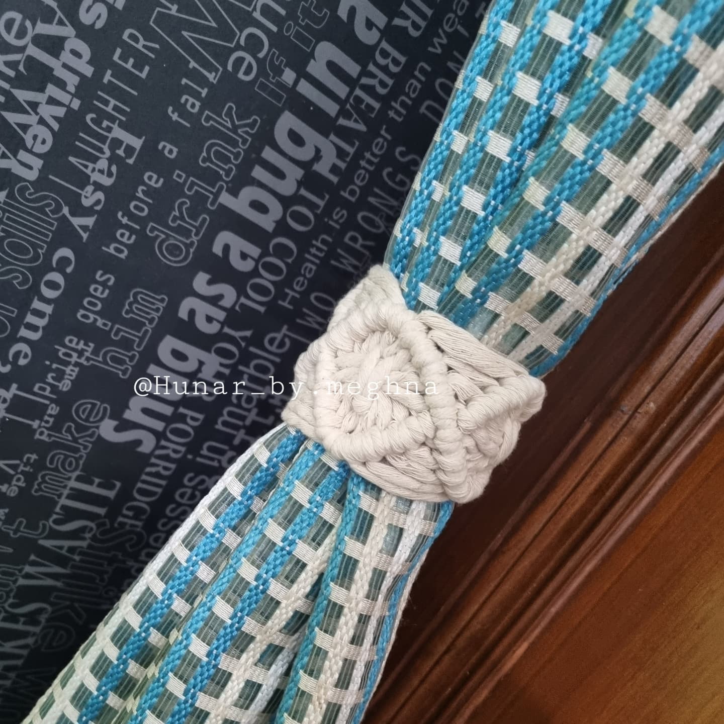 Boho Macrame Curtain Belts – Hunar By Meghna