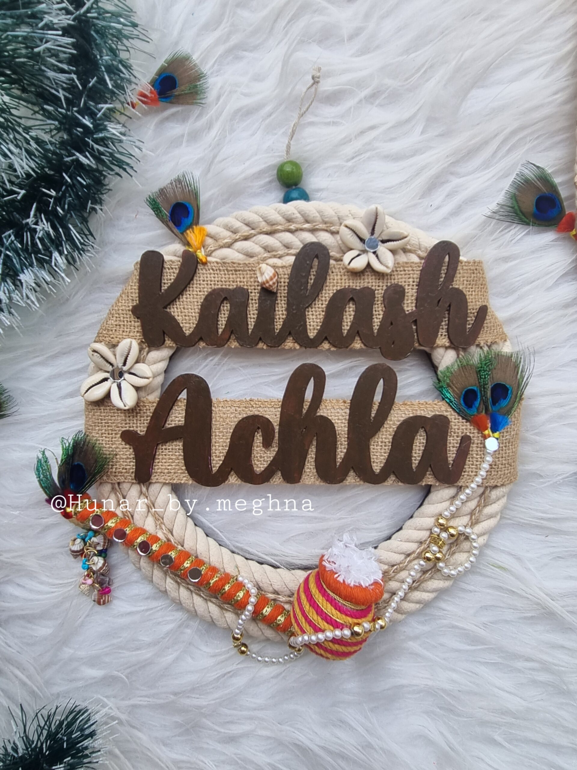 Kanha Name Plate - Hunar By Meghna