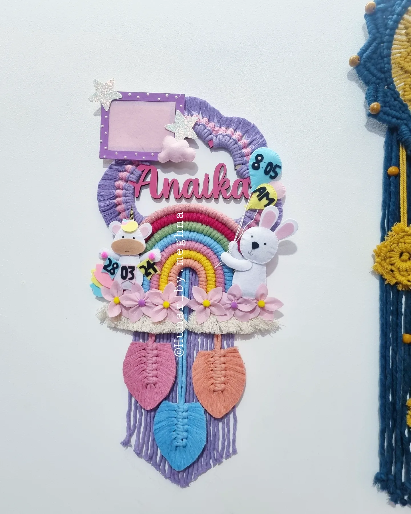 Floral Rainbow Wonderland Stats Hanging – Hunar By Meghna