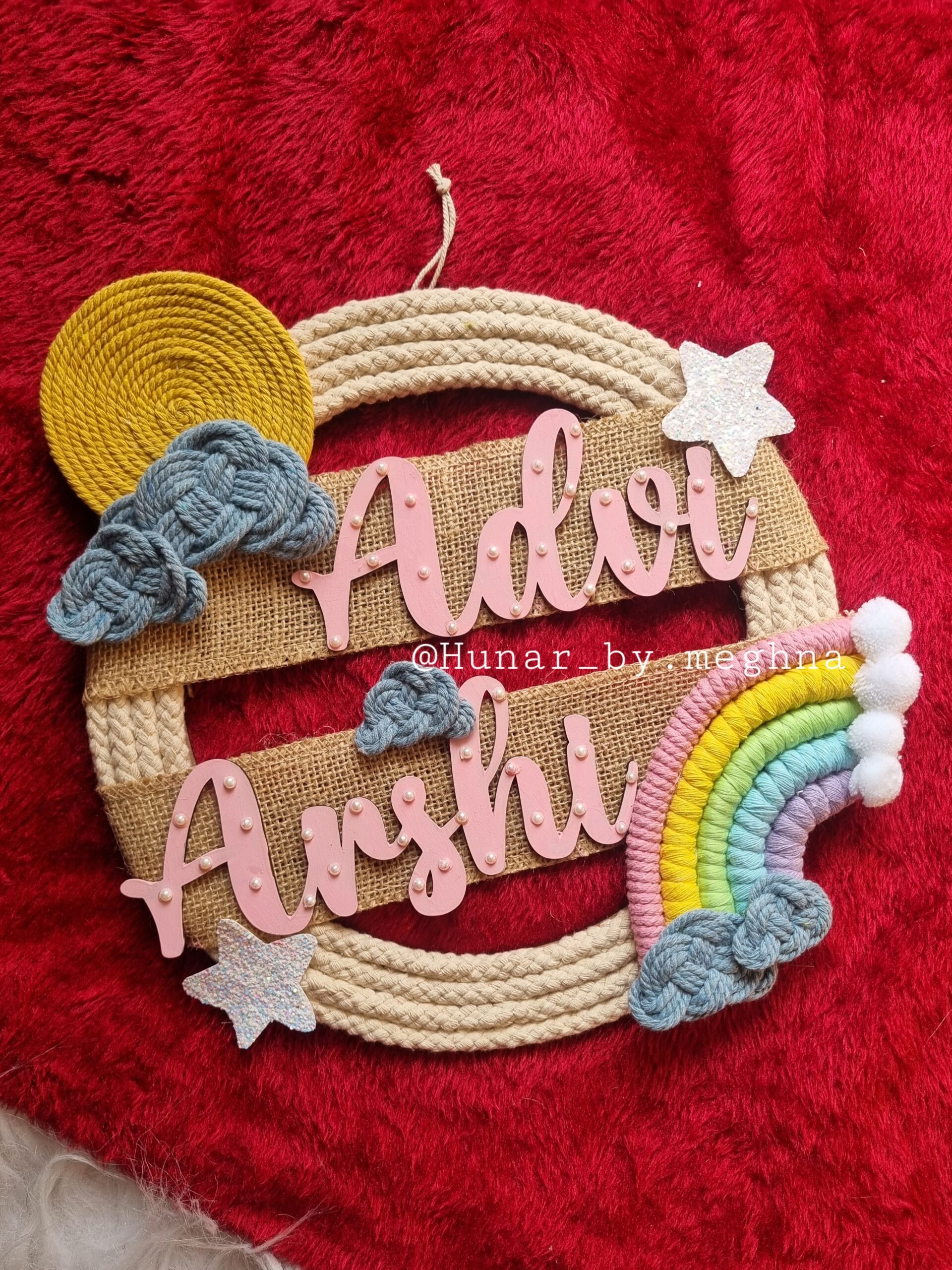 Siblings Celestial Sphere Name Hanging – Hunar By Meghna